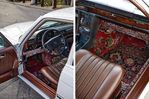 This Car is Upholstered in Persian Rugs