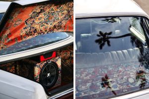 This Car is Upholstered in Persian Rugs